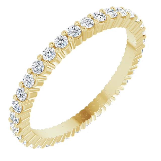 Round Stone Eternity Band – Zaana Jewelry